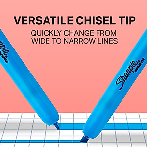Sharpie Retractable Highlighters, Chisel Tip, Assorted, 8 Count