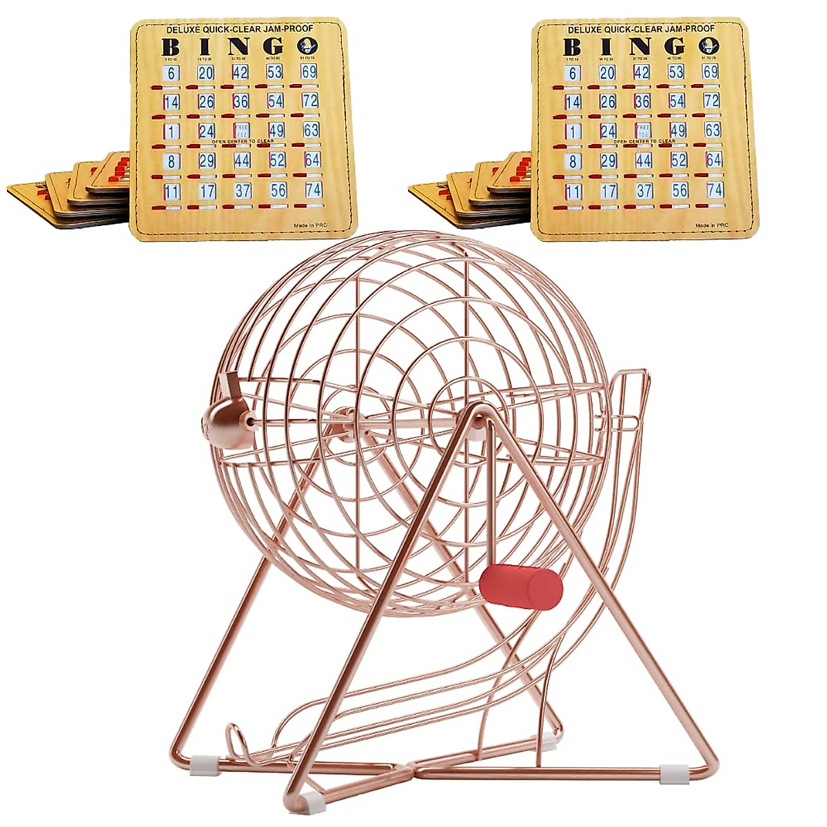 MR CHIPS Bingo Cage Only Plus 10 Cards with Sliding Windows