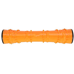 EVTSCAN Dog Toys Chew Toothbrush Teeth, TPR Dog Chew Toy Teeth Cleaning Stick with Sound Pet Interactive Molar Playing Toy(Orange)