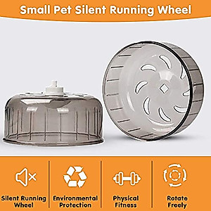 Hamster Racing Wheel, 13cm Hamster Wheel Small Hamster Running Wheel for Pets Quiet Plastic Racing Toy for Hamsters Gerbils Guinea Pigs