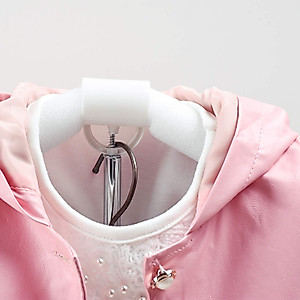 Peacolate 6M-4Y Baby Little Girls 3pcs Outfits Leather Hoodie Jacket Lace T-Shirt Denim Jeans(6-12M,Pink)