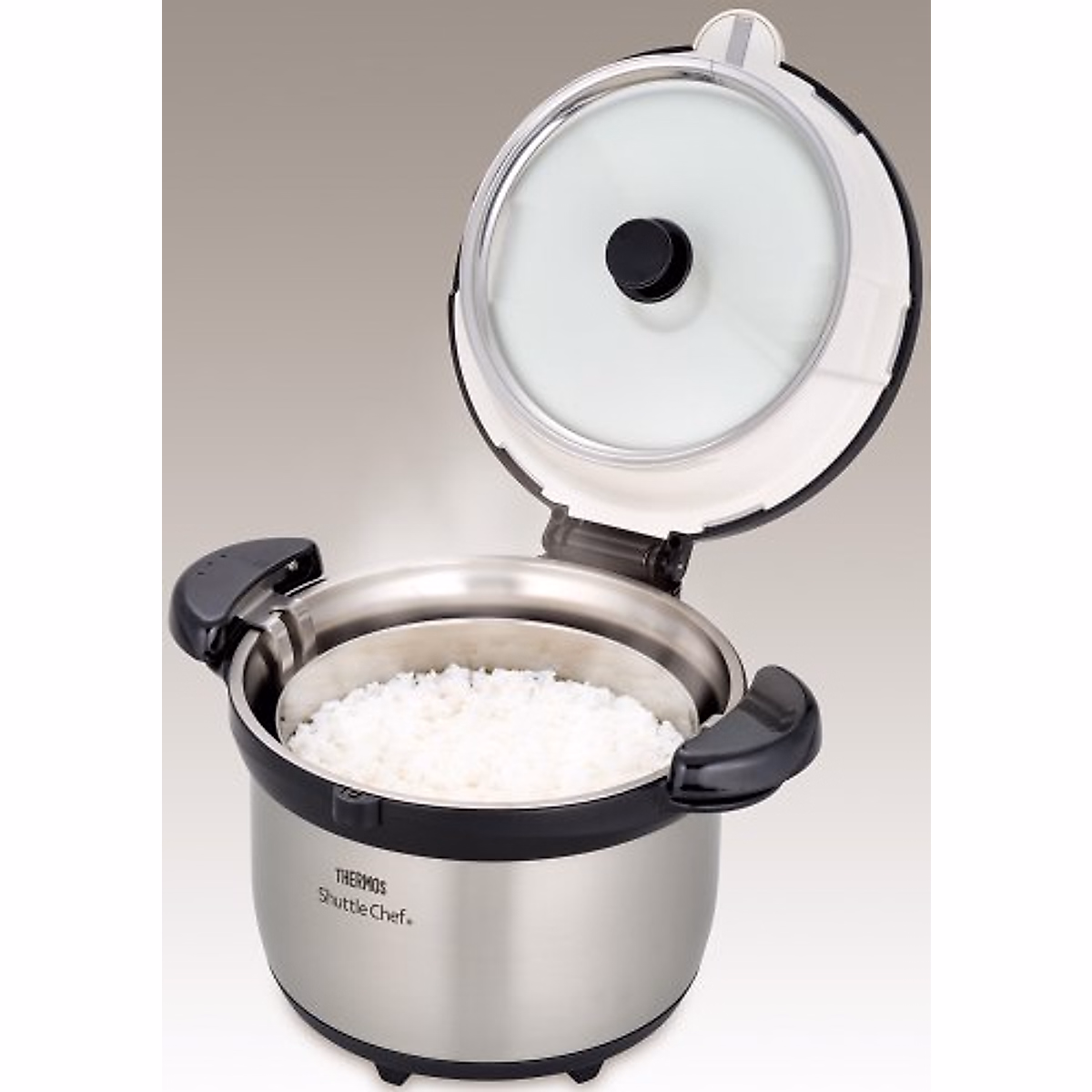 THERMOS vacuum heat insulation cooker Shatorushefu 3.0L clear stainless KBG-3000 CS