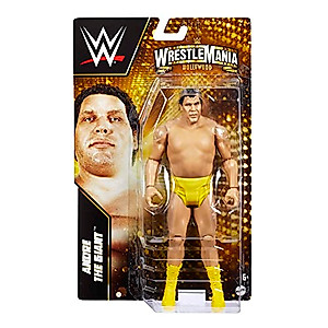 Mattel WWE WrestleMania Andre the Giant Action Figure , Collectible with 10 Points Articulation & Life-like Detail, 6-inch