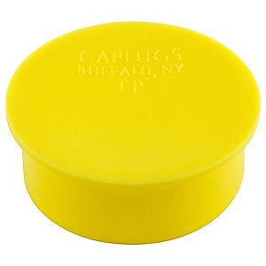 Caplugs EP-12 EP Series – Plastic Plug for Threaded Connectors, 1000 Pack, Yellow LD-PE, Nominal Thread Size 3/4"-20 Flanged, Dust & Impact Protection, Fit Smooth Cylindrical Surfaces, Easy Removal