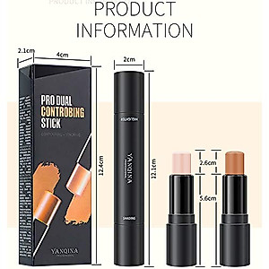 ONLYOILY double-end contour highlighter stick contour stick,face highlighter, contour makeup contouring sticks cream concealer (1)