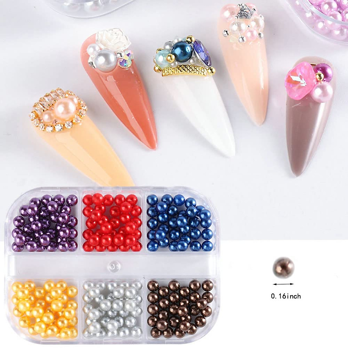 3D Butterfly Pearl Nail Charms Gems Accessories Flamingo Summer Party Nail Art Decoration Sticker Hand Account Stickers 3 Piece Set
