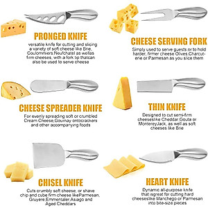WANGXINYI Cheese Knives Set Stainless Steel Cheese Knives