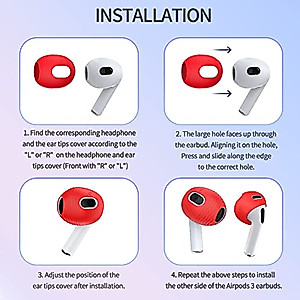 (5 Pairs) for AirPods 3 Ear Tips Covers, Silicone Anti-Slip Ear Covers Accessories Compatible with AirPods 3rd Generation 2021