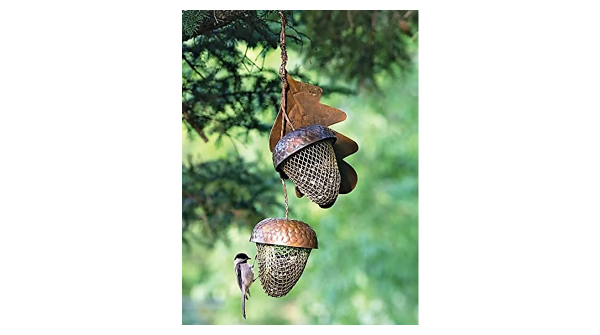 Gardener's Supply Acorn Bird Feeder | Squirrel-Proof Garden Decor