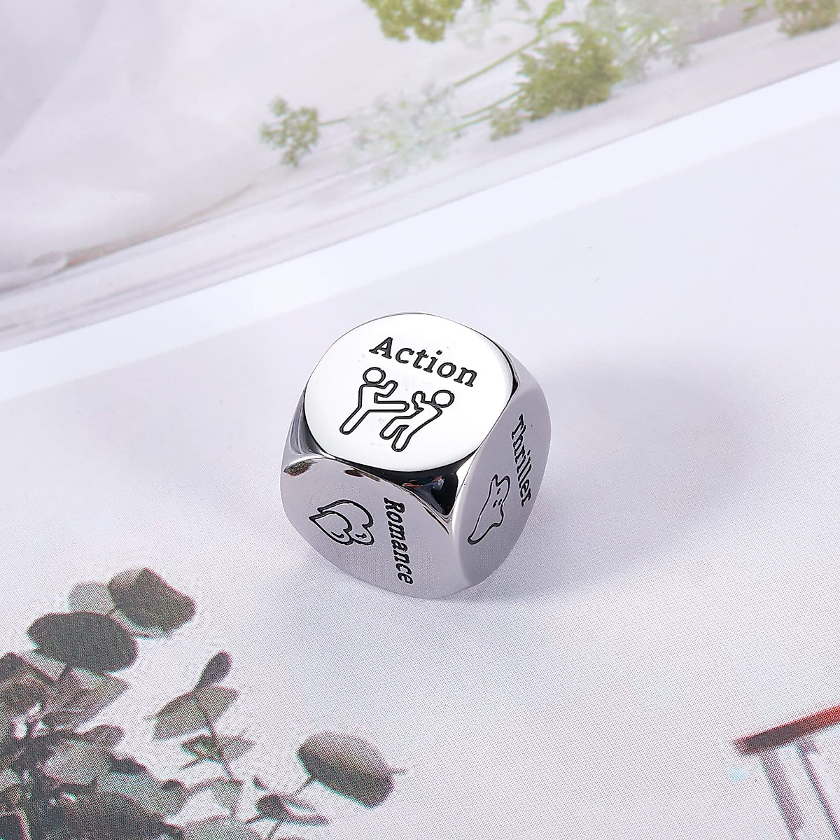 Couple Date Night Gifts for Anniversary Movie Decider Dice Ideas for Girlfriend Boyfriend Valentines Day Gifts Women Men Christmas Birthday Gifts Wife Husband 11th Anniversary Wedding Gift for Her Him