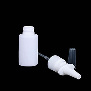 20ML White Empty Plastic Nasal Spray Bottles Pump Sprayer Mist Nose Spray Refillable Bottle For Saline Water Wash Applications Pack of 5