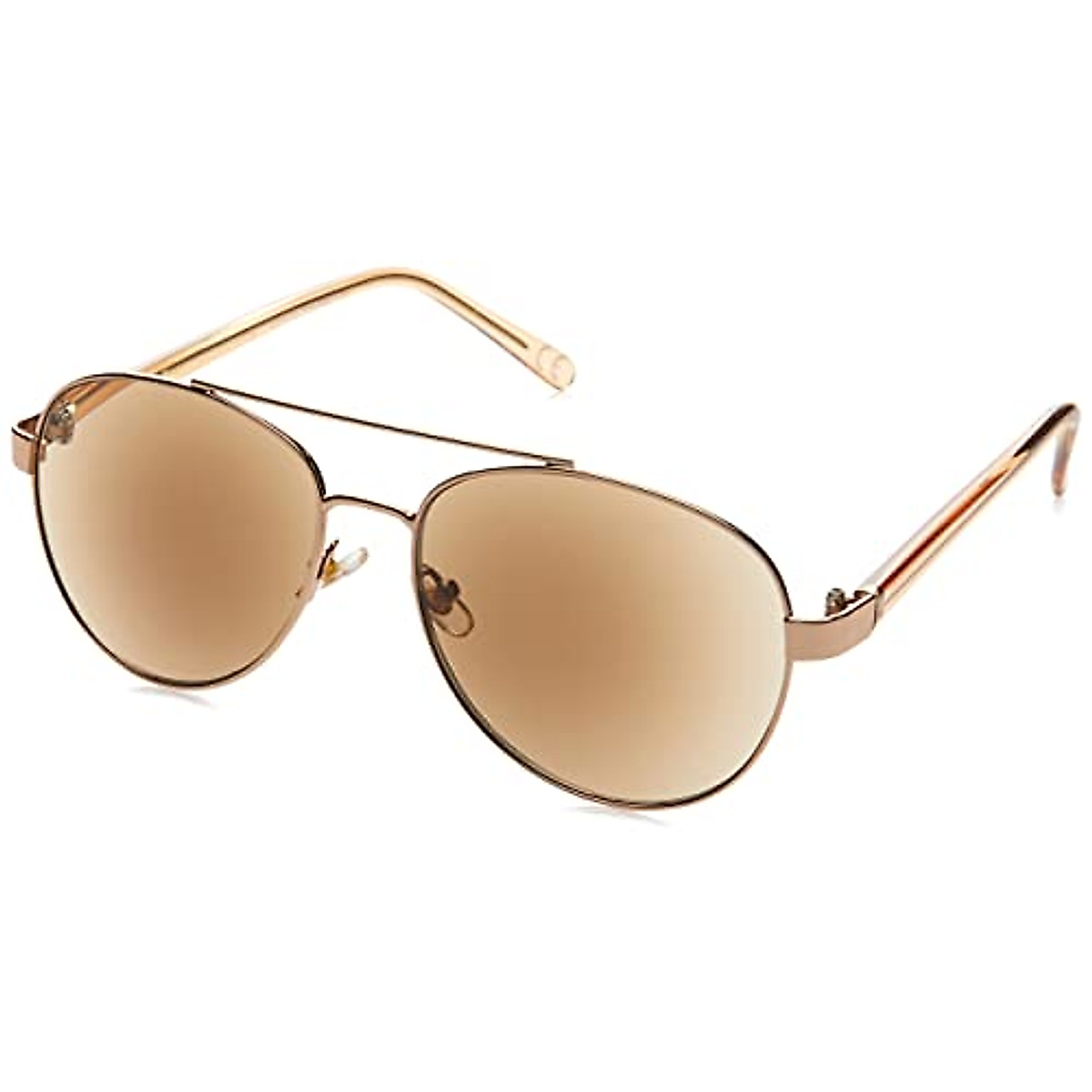 Sofia Vergara x Foster Grant Women's Carmen Full Lens SunReaders Aviator Reading Glasses, Shiny Bronze, 57 mm + 1.5