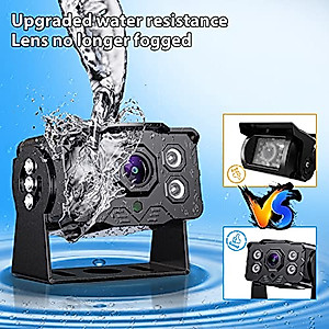 eRapta 1080p Backup Camera System Kit,7'' Reversing Monitor with IP69 Waterproof Wired Backup Camera for RV Truck/Trailer/Tractor /Box Truck Y0202