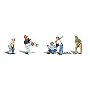 Woodland Scenics HO Baseball Players I WOOA1869