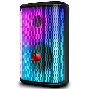 80W Monster Sparkle Bluetooth Speaker with Colorful Lights, 24H Playtime, Waterproof - For Home, Outdoor Parties