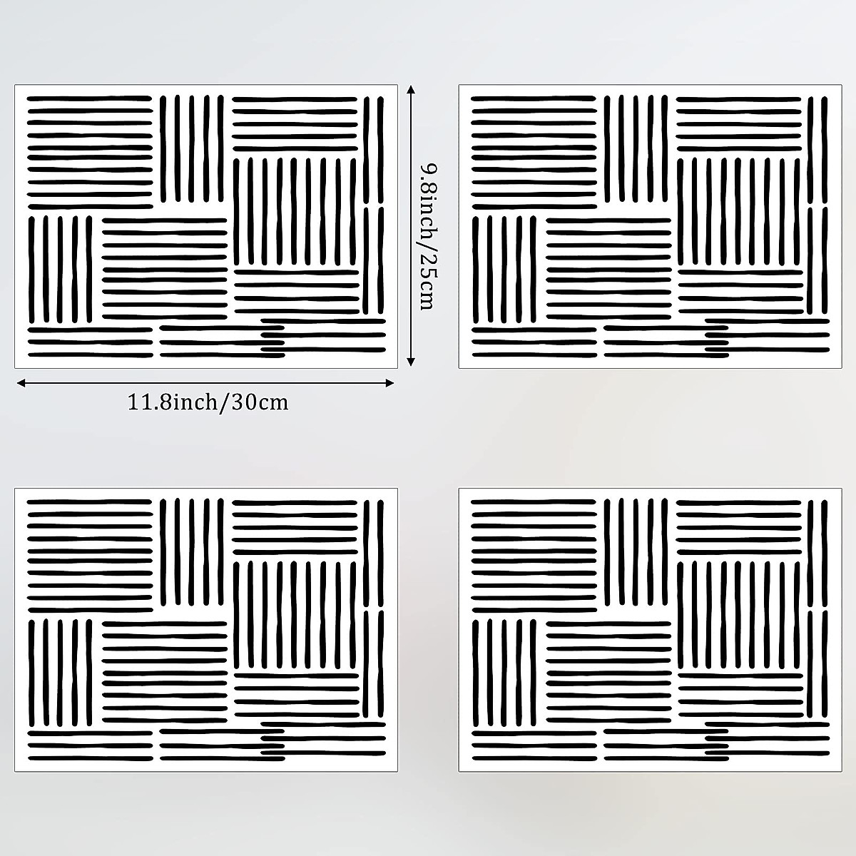 240 Pcs Line Wall Decals Modern Wall Stickers Boho Line Wall Stickers Abstract Wall Art Decor Black Line Wall Stickers Removable Peel and Stick Modern Stickers for Nursery Room Farmhouse Decor