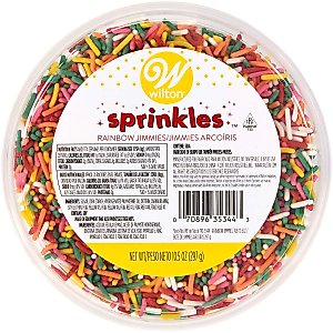 Jimmies Sprinkles 10.5oz Tub-Rainbow