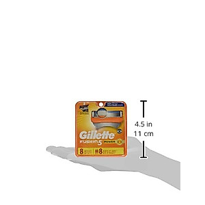 Gillette Fusion5 Mens Razor Blade Refills, 8 Count, Lubrastrip for a More Comfortable Shave