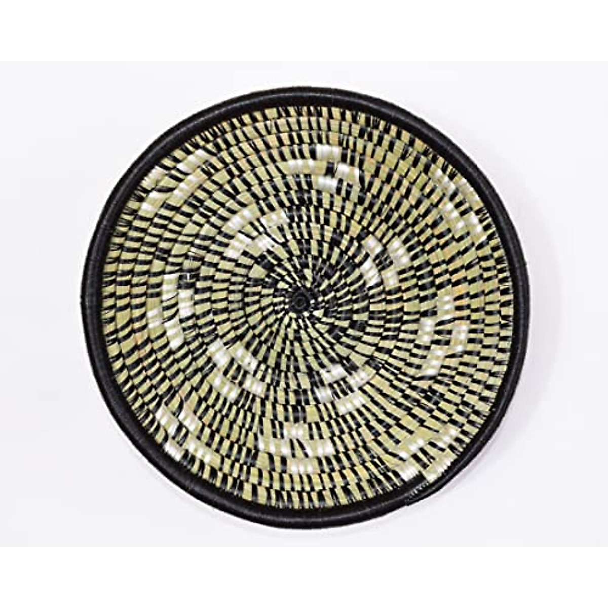 Hand Woven African Basket - Small - 8 Inches Sisal & Sweetgrass Basket - Woven Bowl - Handmade in Rwanda, SRB334