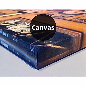 Oil Painting Canvas Framed Crisis Core game Reunion Zack Fair Sephiroth Cloud Strife Art Set of 5 Ready To Hang (Framed)(59x33Inch)