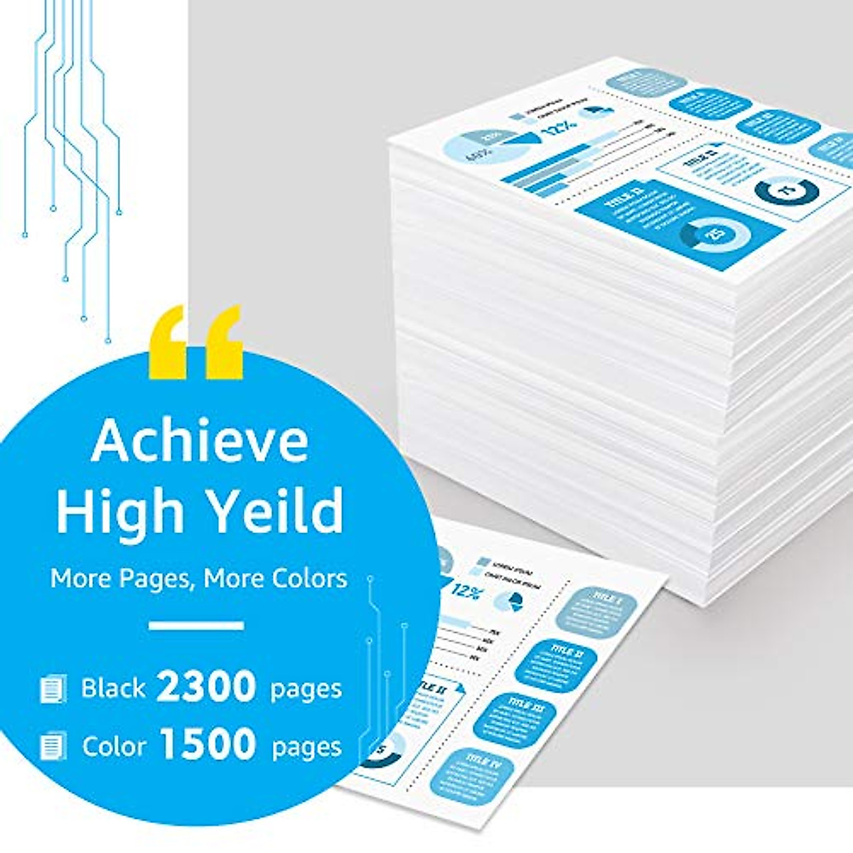 Palmtree Remanufactured Ink Cartridge Replacement for HP 950XL 950 XL 951XL 951 XL for OfficeJet Pro 8610 8600 8620 8625 8630 8100 8615 8640 8660 251dw 276dw Printer Ink Cartridge (4 Combo Pack)