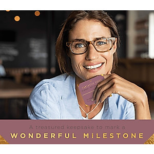 Lucky Feather 50th Birthday Gifts for Women Turning 50 - Sterling Silver Dipped Beads Bracelet on Adjustable Cord, 50th Birthday Jewelry Gift Ideas for 50 Year Old Woman