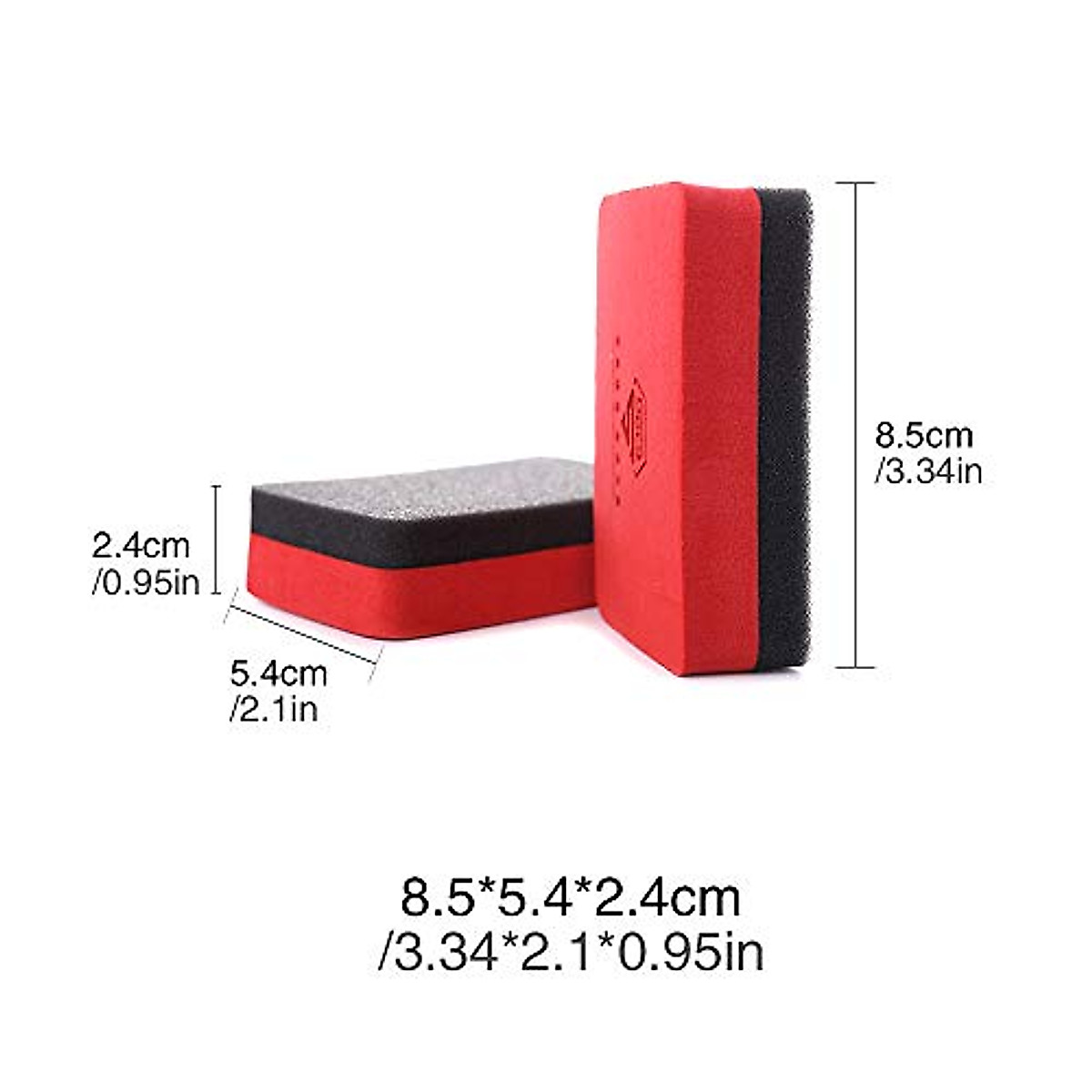 SGCB Pro Ceramic Coating Sponge Applicator Kit Pack of 10, 3.3” x 2” Tire Dressing Applicator Sponge Car Foam Block for Nano Coating, Glass Coating, Wheel Tire Shine Detailing