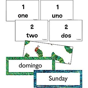 World of Eric Carle | The Very Hungry Caterpillar Learning Cards | English and Spanish, 67ct
