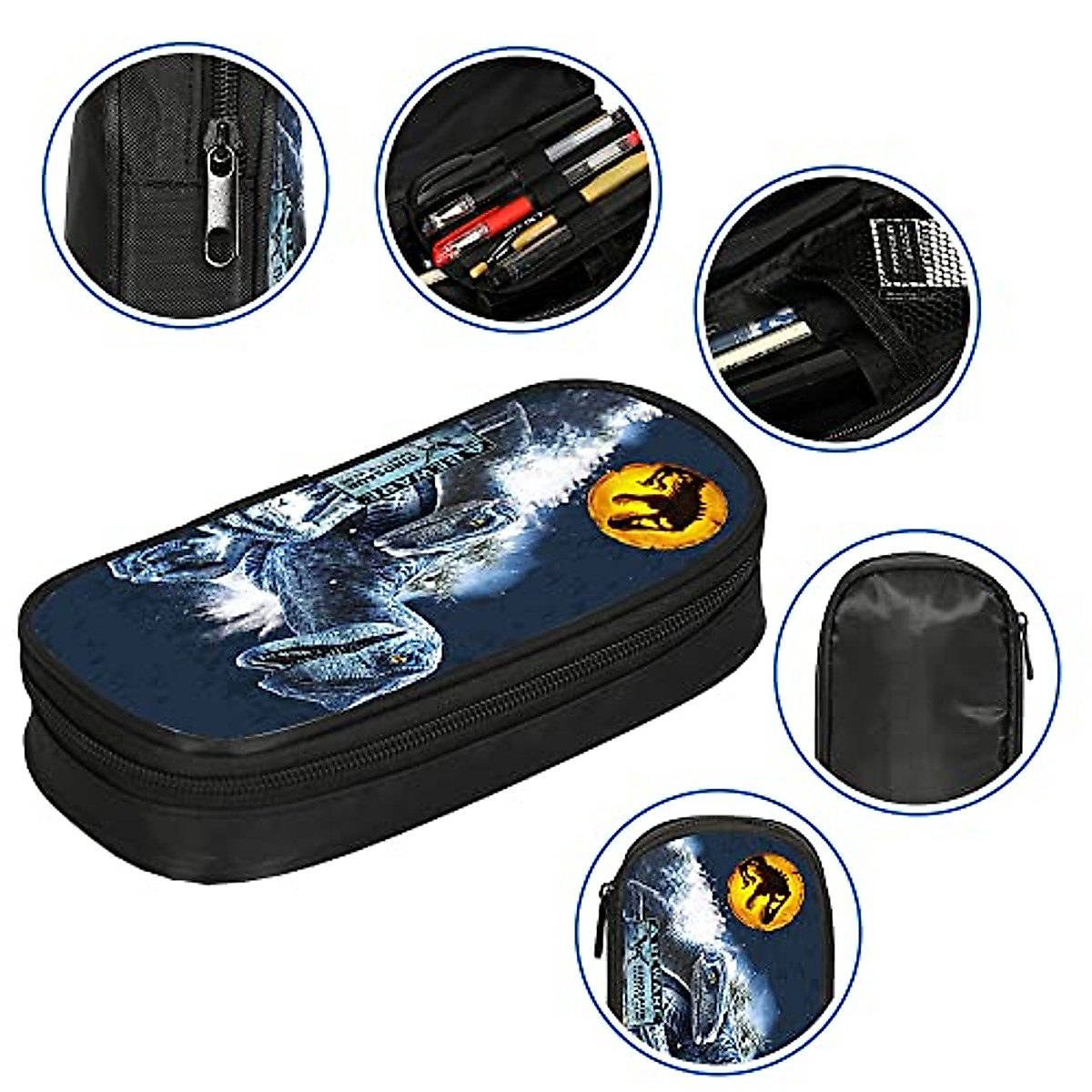 SYLRVIA 3Pcs Boys Dinosaur Backpack Set with Lunch Bag Pencil Case, School Book Bag for Elementary Kids (Pattern5)