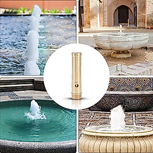 Brass Bubbling Fountain Nozzle, G1/2 Female Thread G3/4 Male Thread Spray Head Pond Sprinkler for Garden Pond Amusement Parks Library