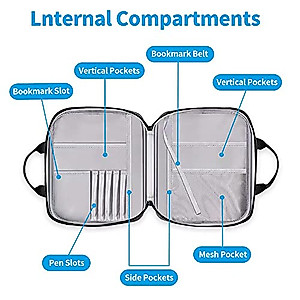 Large Bible Cover,Bible Case,Bible Cover Bag with Handles for Study Bible,Perfect Gift for Men Women