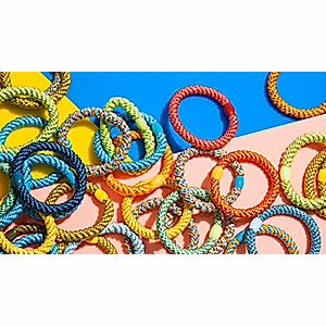 L. Erickson Grab & Go Ponytail Holders, Bejeweled, Set of Fifteen - Exceptionally Secure with Gentle Hold