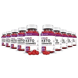 Justified Laboratories (10 Pack) Kwazi Keto Gummies 1000MG ACV with Pomegranate Juice Beet Root B12 600 Gummys