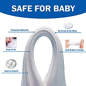 Air Dry Clay 150g Baby Footprint and Handprint Kit Imprint Impression Keepsake Maker, Non-Toxic Clay, Large Clay,Food Grade Clay,Ultra Light & Soft Foam Modeling Dough Ideal Baby Gifts, DIY Art Craft