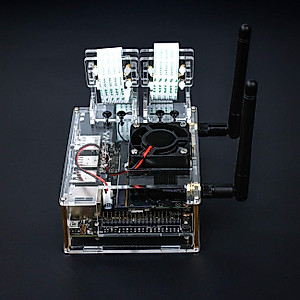Yahboom Acrylic Case for NVIDIA Jetson Nano Compatible with 4GB (B01 & A02) & 2GB with Cooling Fan and Camera Case
