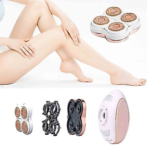 tuokiy Legs Hair Remover Replacement Head Compatible with Finishing Touch Flawless Electric legs Shaver For Women,Rose Gold 2-pc Pack