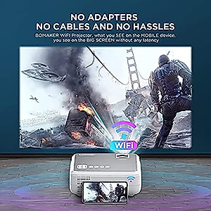 CXDTBH 1080P Projector Full Mini Projector USB Mirroring Video Projectors for Home Cinema Led Beamer