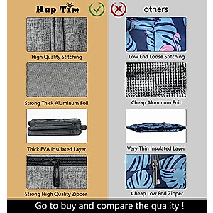 Hap Tim Kids Lunch Box for Girls Boys, Reusable Lunch Bag for Kids, Spacious Lunchbox, Insulated Lunchbag Purple Unicorn(18654-PP)