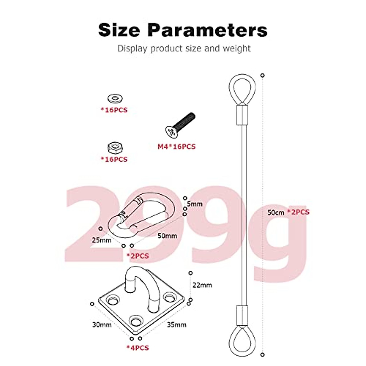 Mellbree Trash Can Lid Lock, 2Pcs Stainless Steel Outdoor Trash Can Strap Lock for Animals, Squirrels, Dogs and Raccoon Lid Lock Garbage Can