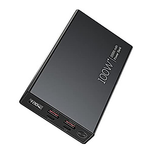POIYTL Laptop Power Bank 100W USB C 20000mAh Portable Laptop Charger Super Fast Charging External Battery Pack for MacBook Dell XPS IPad iPhone 13/12 Pro Mini Samsung Switch