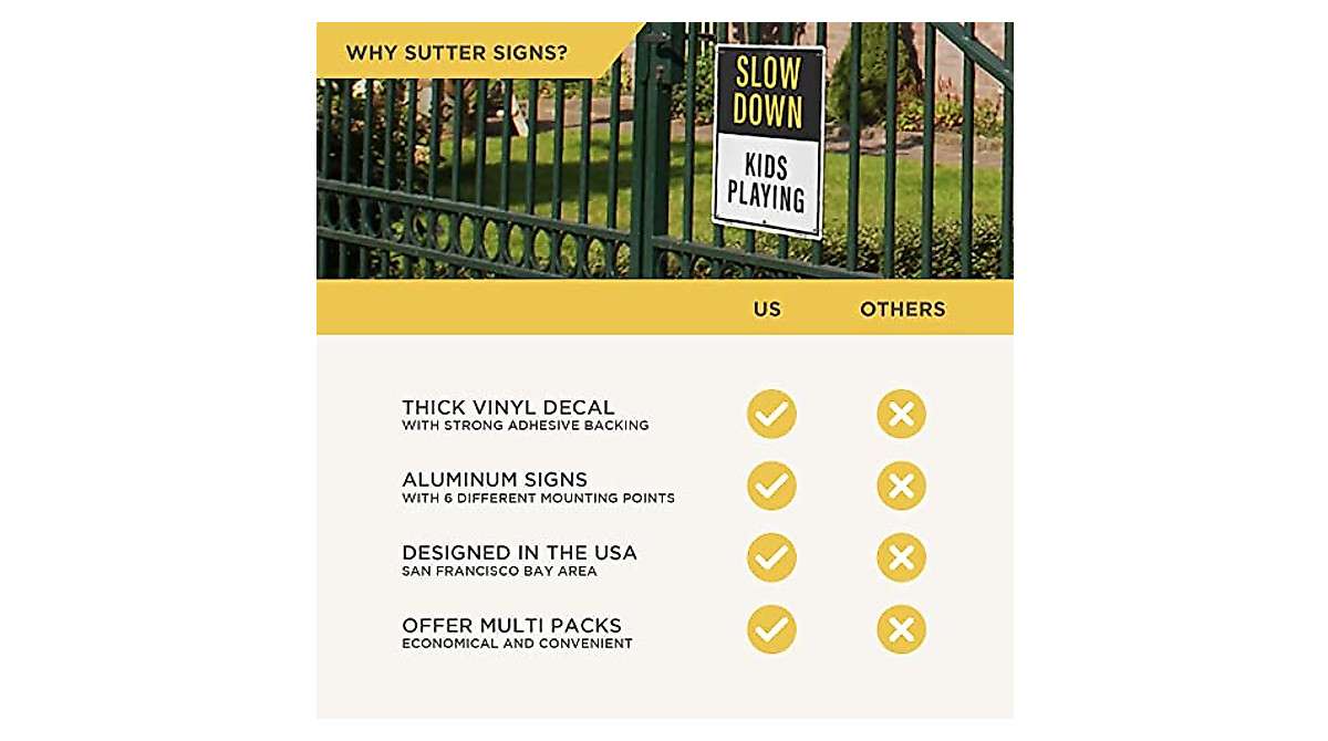 Biohazard Stickers Signs Pack of 10 for Medical Safety by Sutter Signs