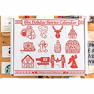 Advent Calendar for Alcohol & Adults | Gift Booze & Wine for Christmas 2023 | Great White Elephant & Holiday Party Hostess Present Idea | Alcohol Not Included