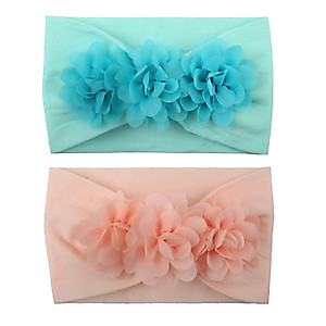 WZT Stretchy Knot Nylon Baby Headbands For Newborn Baby Girls Infant Toddlers Kids Bows Child Hair Accessories