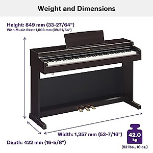 Yamaha, 88-Key Digital Pianos-Home (YDP165B)