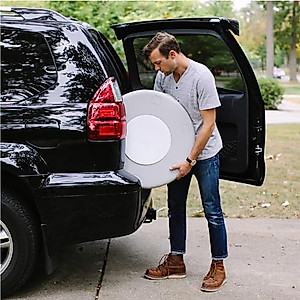 ORIBEL PortaPlay Convertible Activity Centre with Development & Interactive Toys and Converts to Play Table. Wonderland Adventures (Grey)