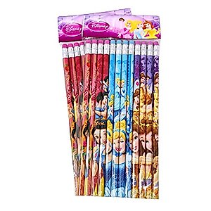 Princess Pencils Disney Princess Wood Pencils, 2 Packs of 12