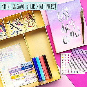 STMT DIY Bullet Journaling Kit for Girls Ages 8+ - Planner, Notebook, Stationery Set