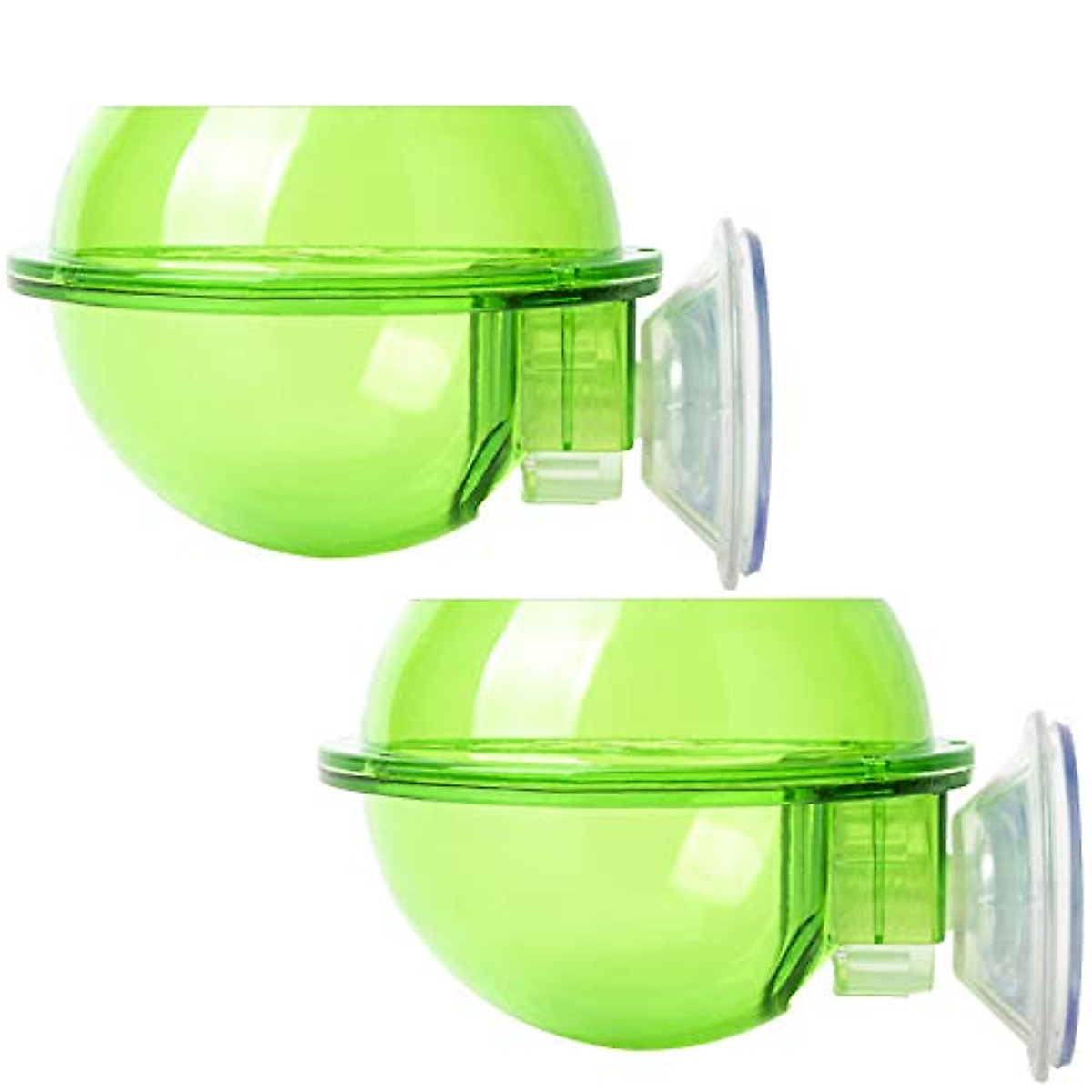 IAFVKAI Suction Cup Reptile Feeder 2PCS Reptile Food Water Feeding Bowl for Chameleon Tortoise Gecko Snakes Iguana Lizard