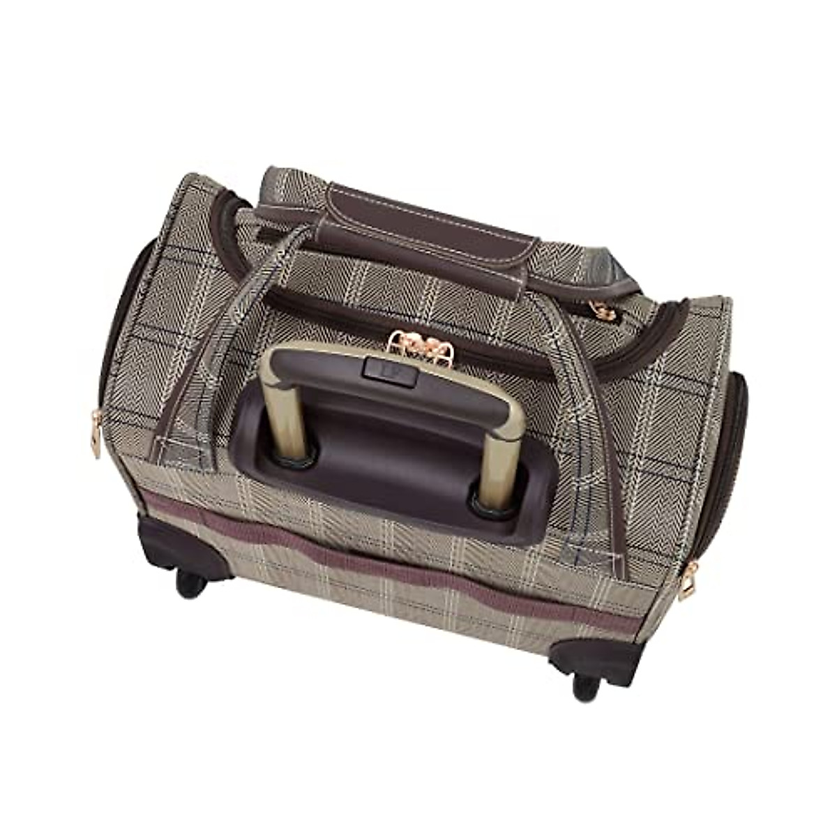 London Fog Brentwood II 4 Piece Set (with Under The Seat Bag), Cappuccino