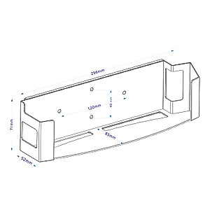 Monzlteck Wall Mount for PS3 Slim,Steel Mount Wall Holder Bracket for Playstation 3(CECH 2000-2500),Space Saving,wp3-s